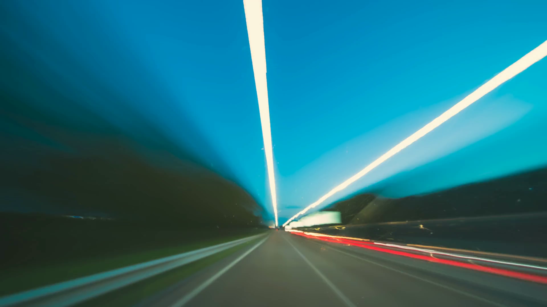 Road Hyperlapse Motion Evening Time Stock Footage SBV-338846250 ...