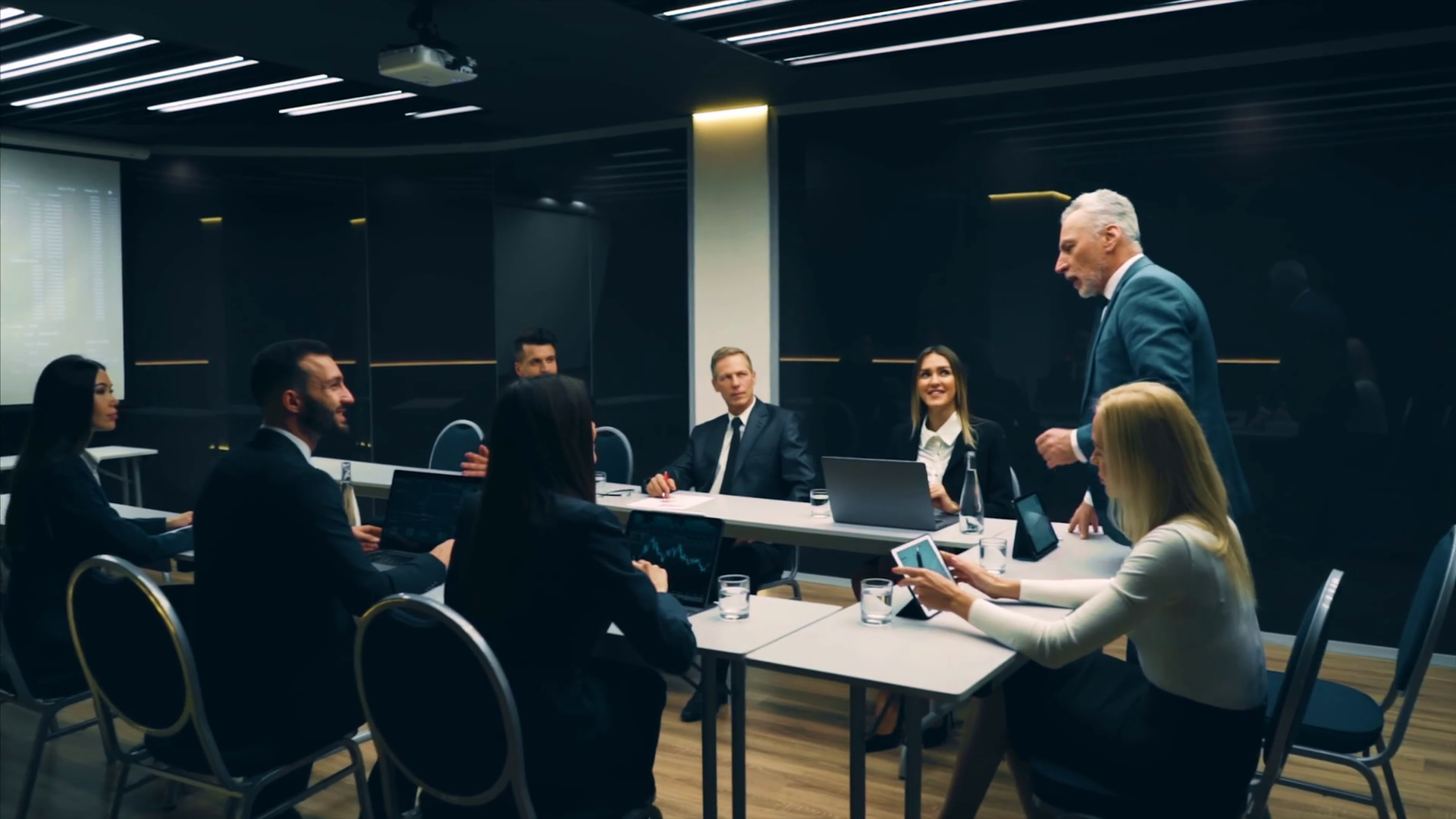 The Businessman Discussing Cases With Team Stock Footage SBV-338222685 ...