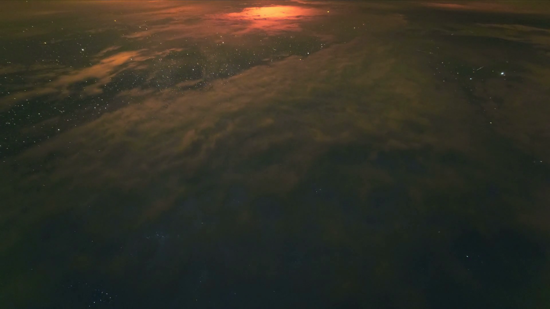 The cloud flow on the starry sky background. time lapse Stock Video ...