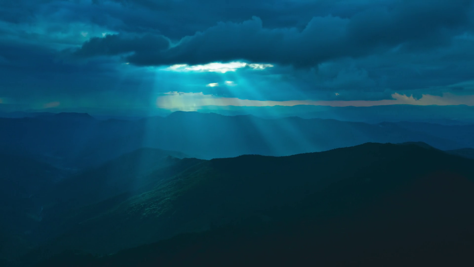 The Flight Above Mountain On Blue Clouds Stock Footage SBV-336689661 ...