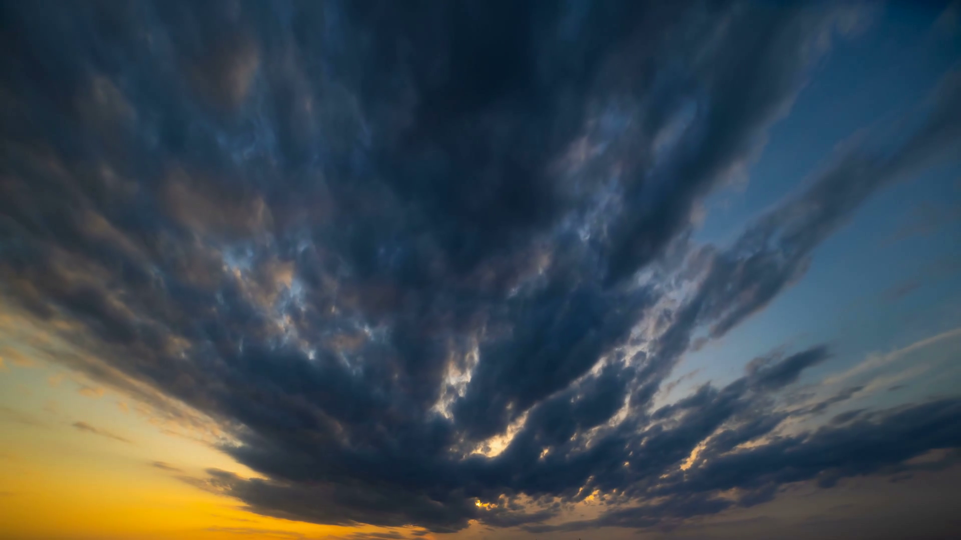 The Flow Of Clouds On Sunset Background Time Stock Footage SBV ...