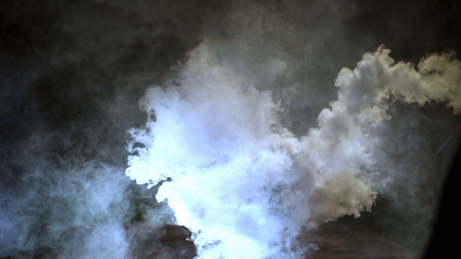 The Man Going In Cloud Of Smoke Evening Stock Footage SBV-337767379 ...