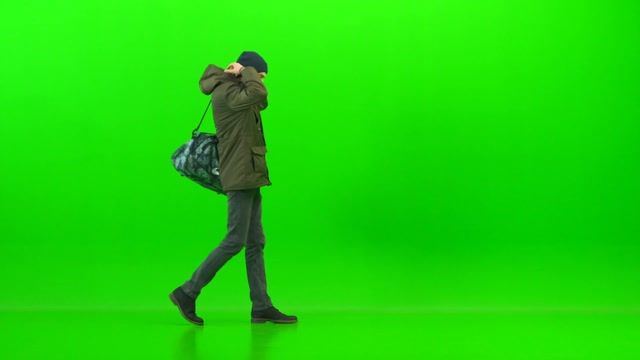 Chroma Man Walking Stock Footage: Royalty-Free Video Clips - Storyblocks