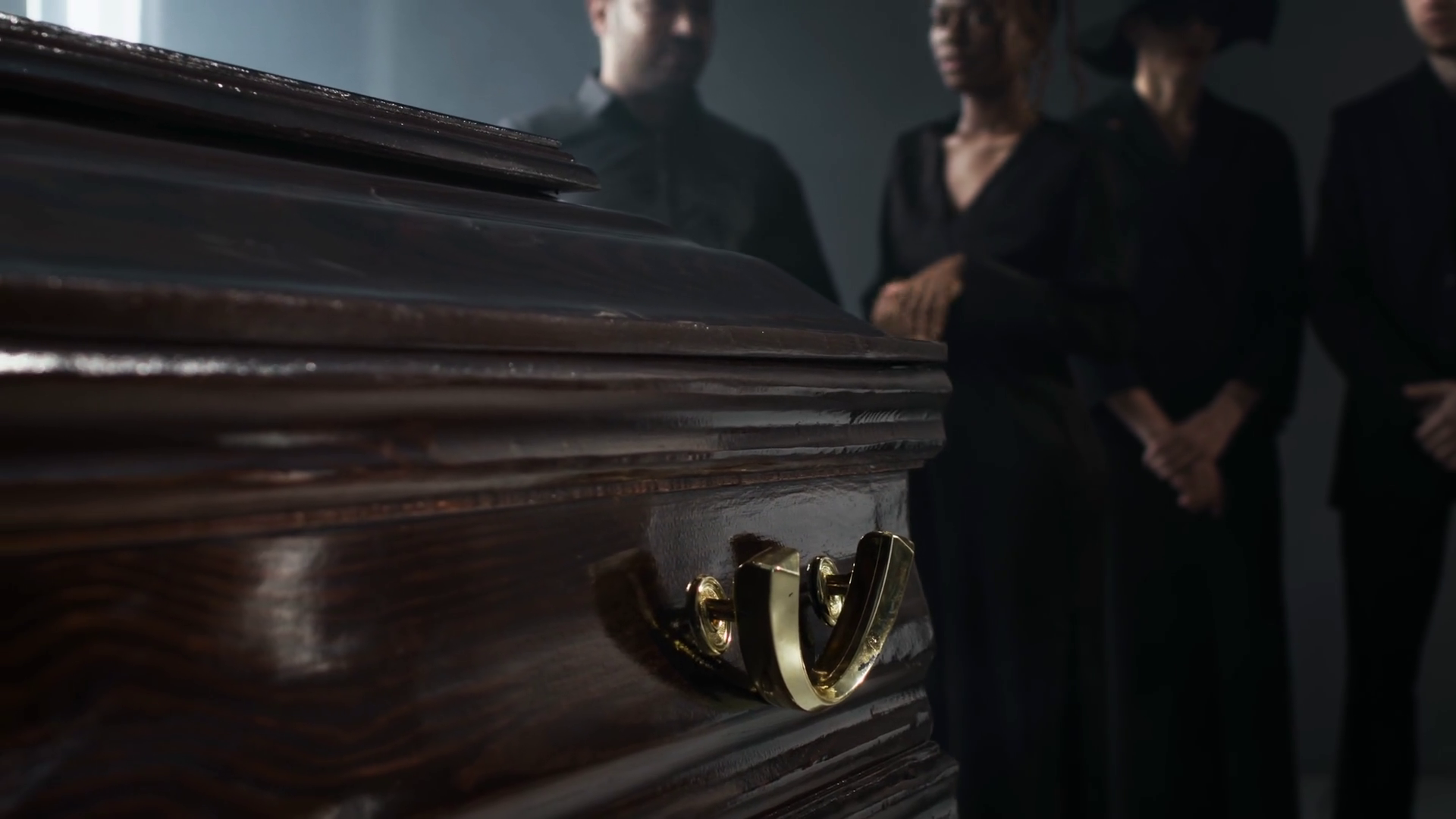 Close-up Of Shiny Brass-handled Wooden Stock Footage SBV-351981160 ...