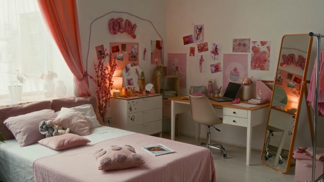 Bedroom Girl Stock Footage: Royalty-Free Video Clips - Storyblocks