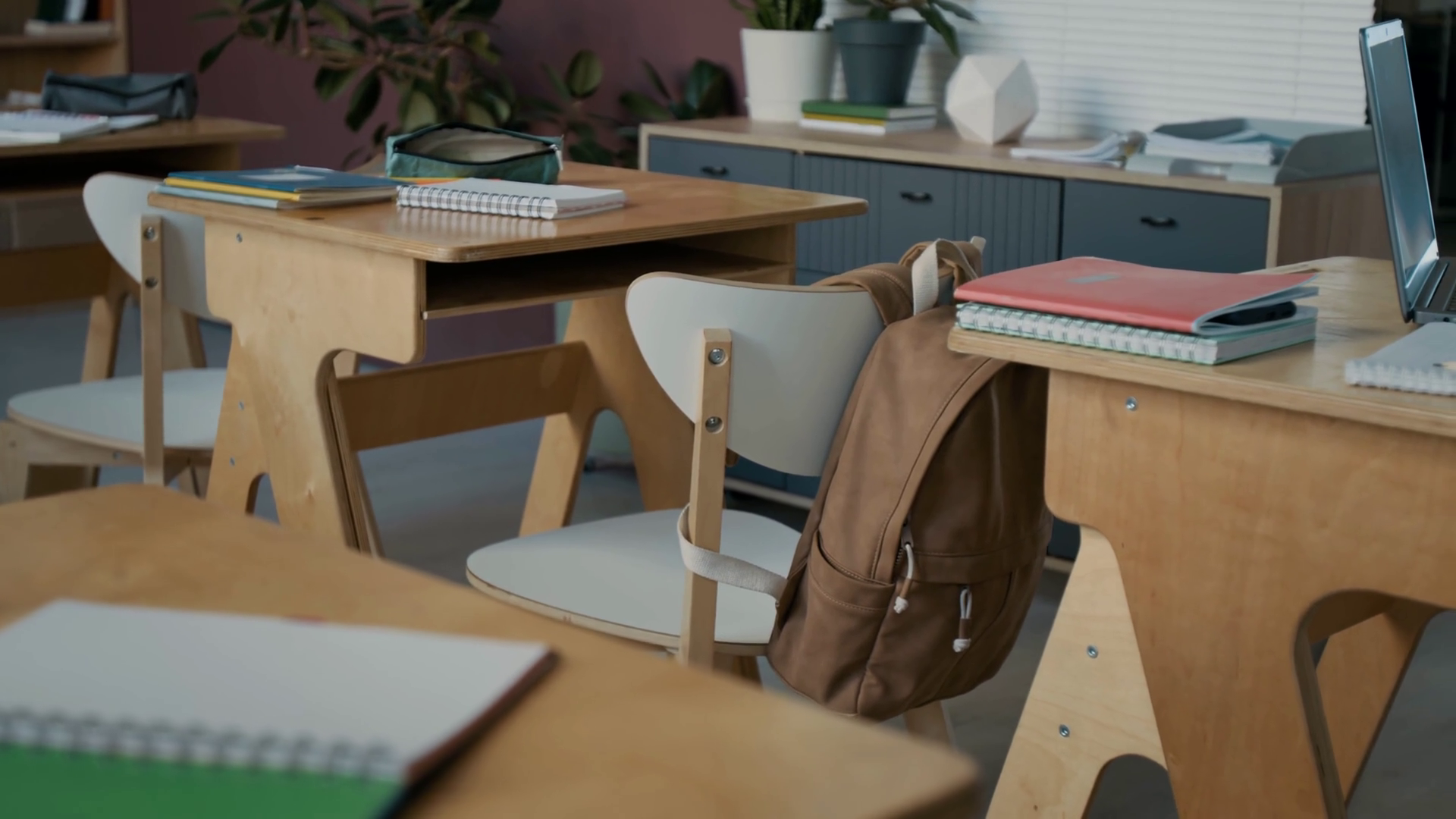 No People Shot Of Modern Classroom With Stock Footage SBV-351812027 ...