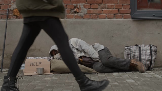 Homless Sign Stock Footage: Royalty-Free Video Clips - Storyblocks