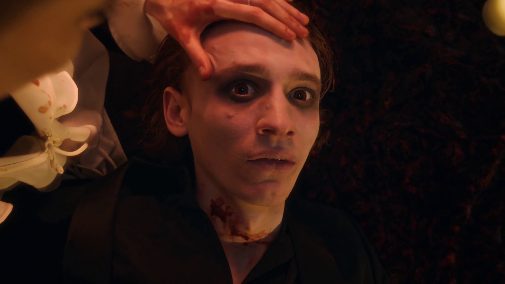 Top View Shot Of Pale Young Newborn Vampire Stock Footage SBV-351895545 ...