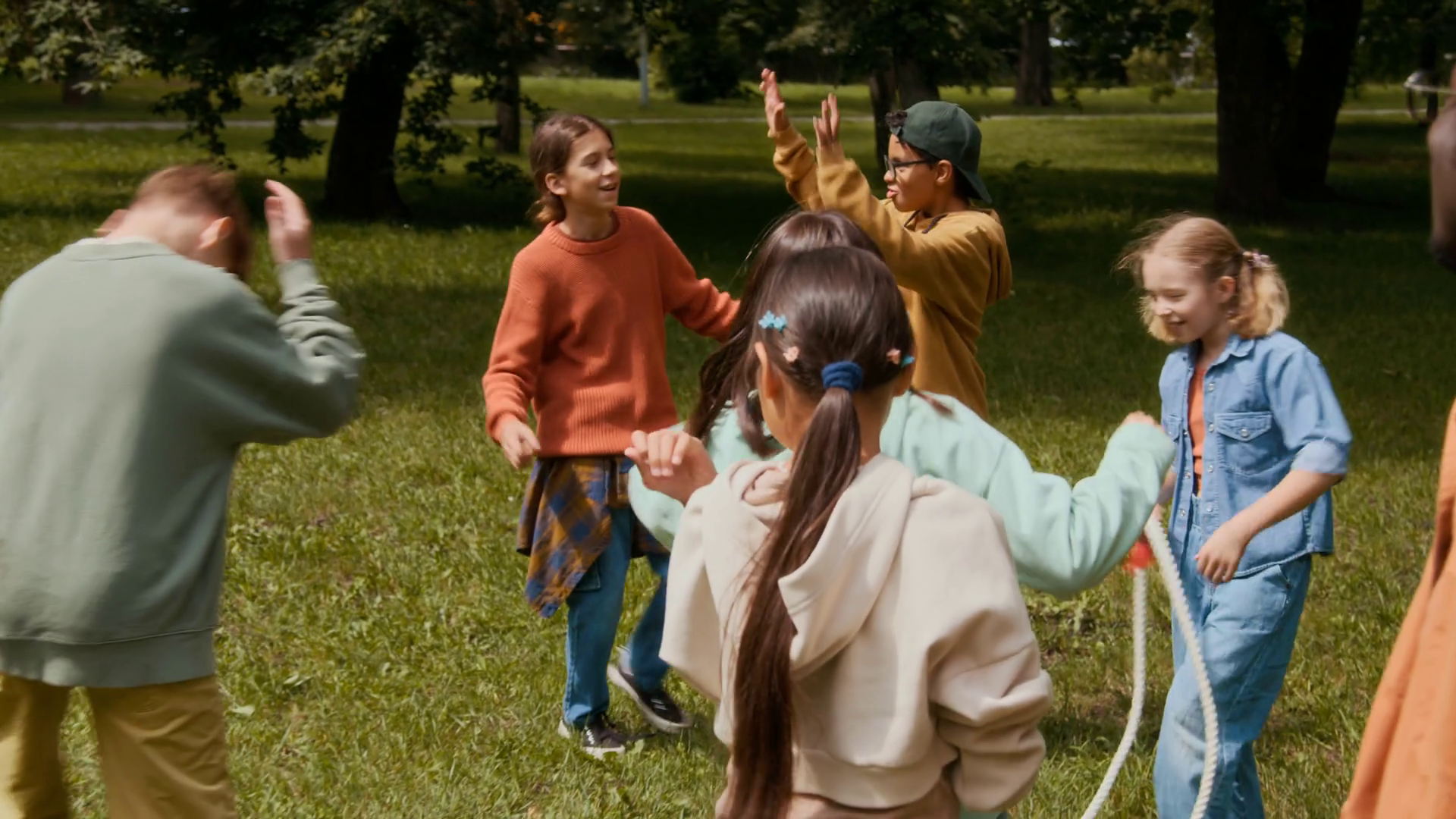 Multiethnic Gen Alpha Children Competing In Stock Footage SBV-352574999 ...