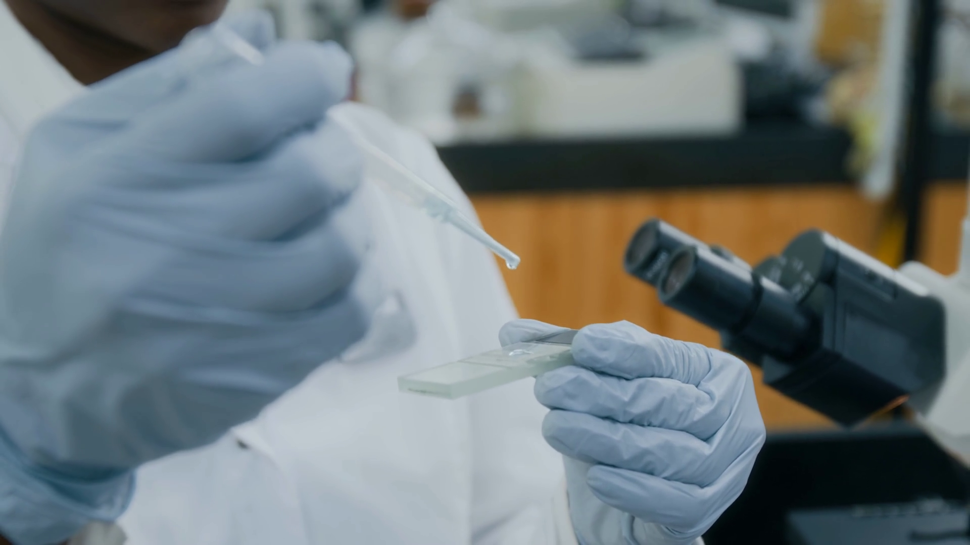 Close-up Shot Of Unknown Laboratory Worker Stock Footage SBV-351654465 ...