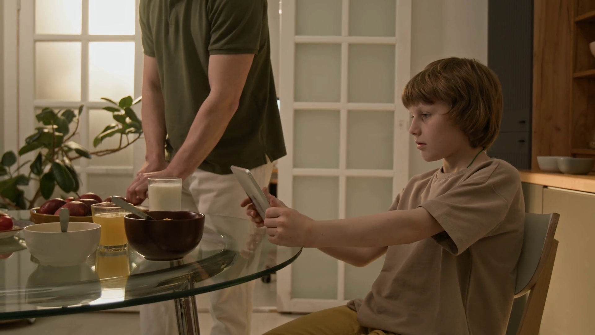 Gen Alpha Boy Playing Online Game On Digital Stock Footage SBV ...