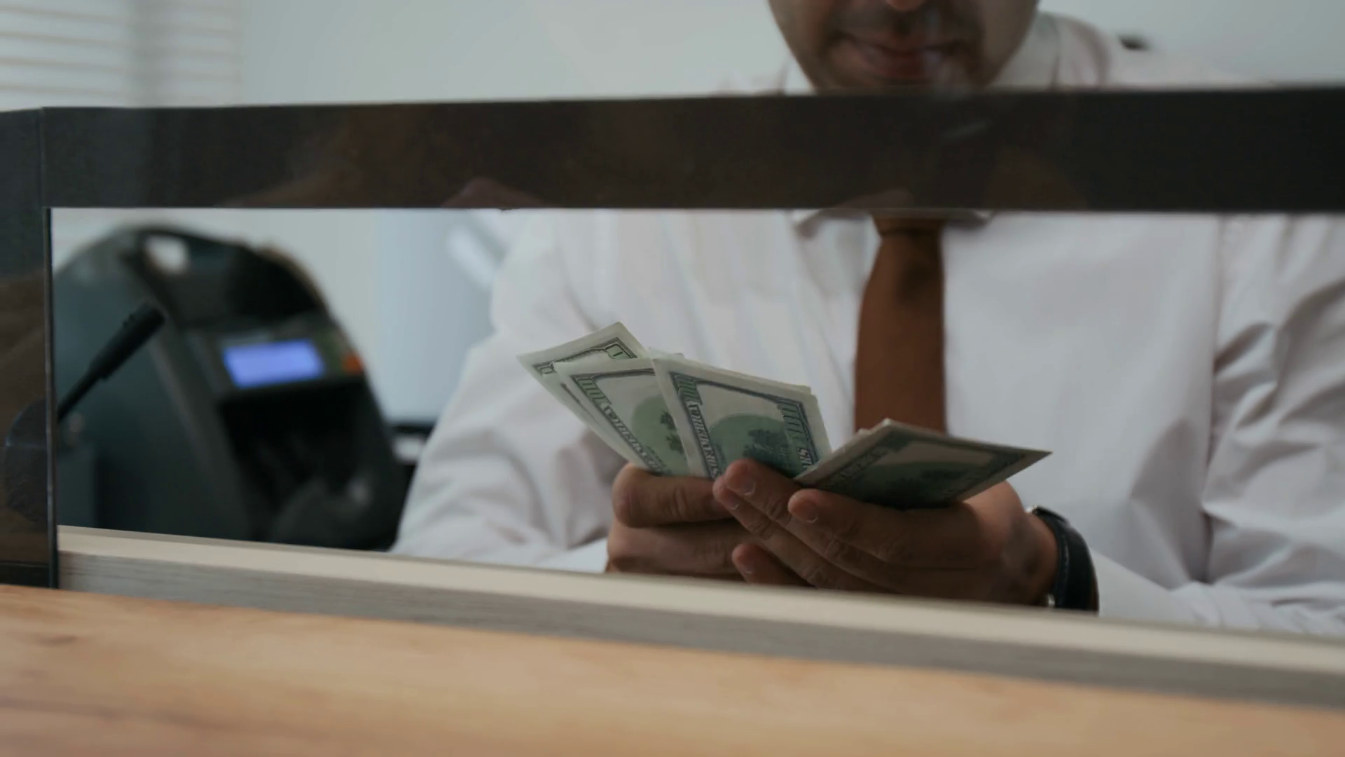 Close-up Low Angle Shot Of Male Indian Bank Stock Footage SBV-352223936 ...