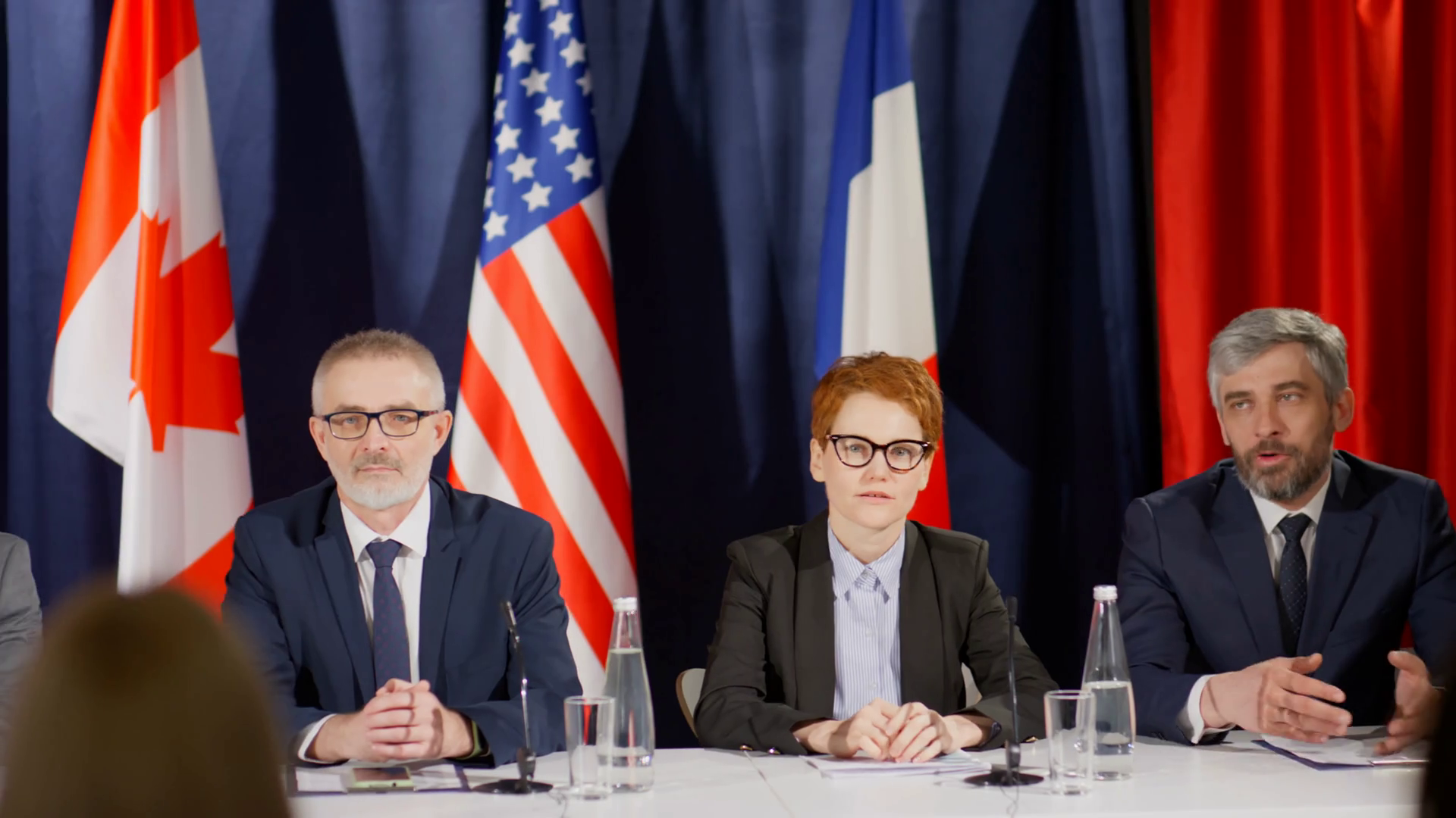 Panning Shot Of World Political Leaders Stock Footage SBV-347029223 ...