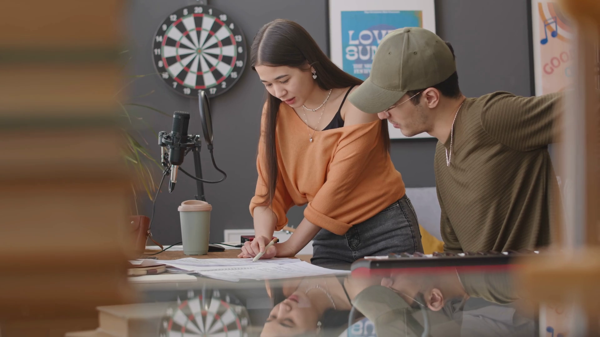 Young Female Singer Male Songwriter Stock Footage SBV-348622499 ...