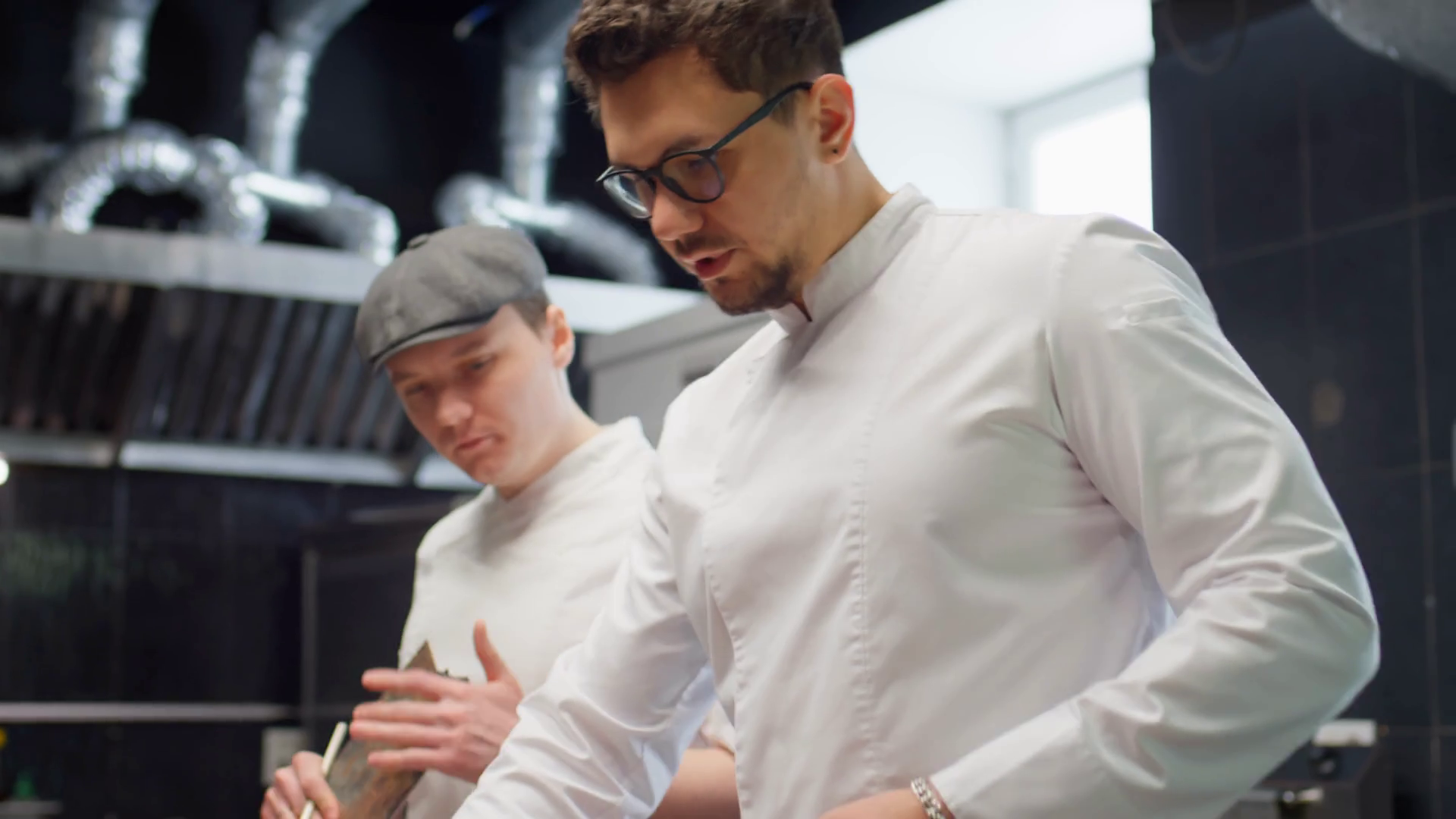 Chef Checking Ingredients In Restaurant Stock Footage SBV-346970810 ...