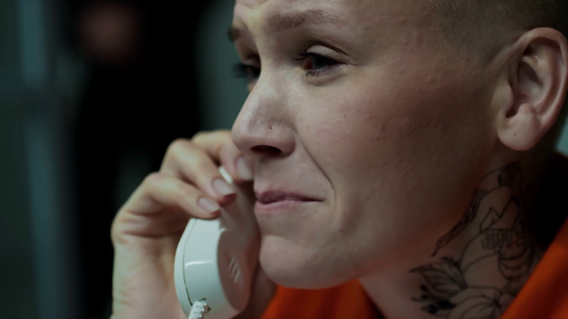 Close Up Handheld Shot Of Sad Female Inmate Stock Footage SBV-348820124 ...