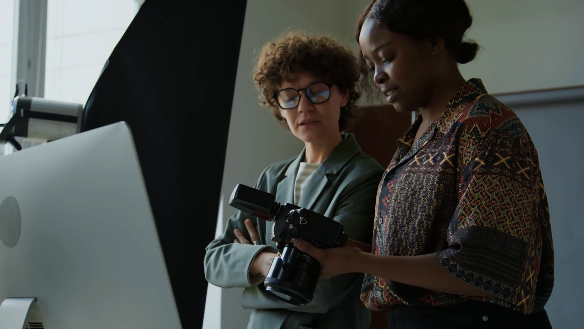 Young Diverse Female Photographer Creative Stock Footage SBV-348712224 ...