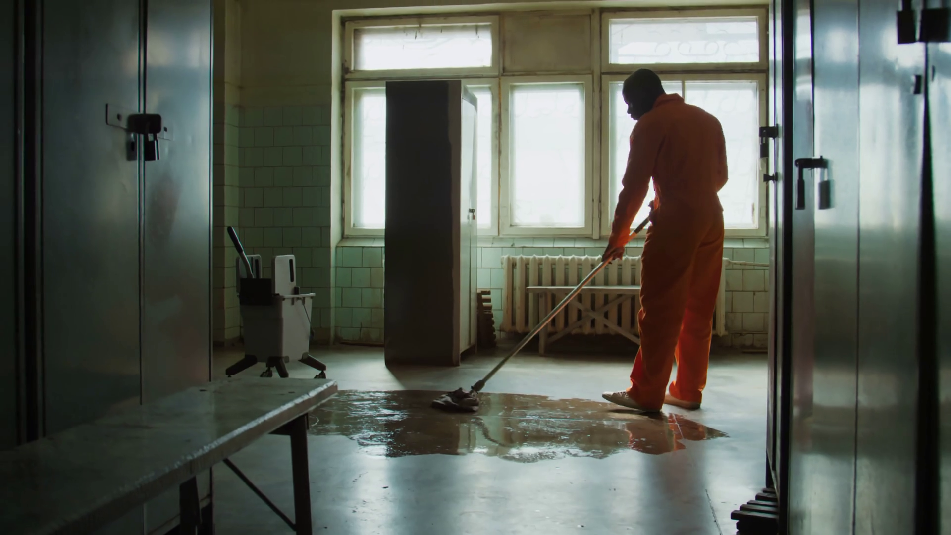 Full Length Shot Of Black Male Inmate In Stock Footage SBV-348820367 ...