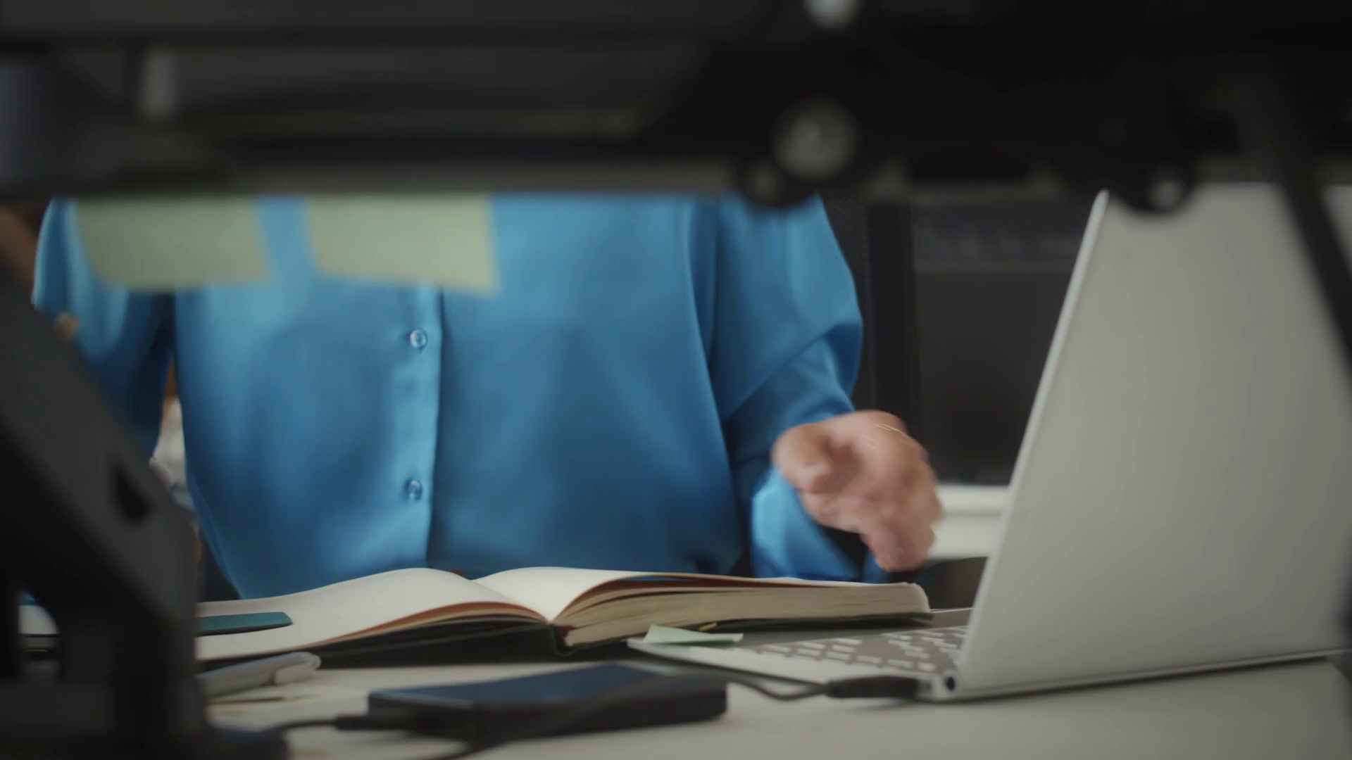 View From Under Computer Monitor Of Stock Footage SBV-348826372 ...