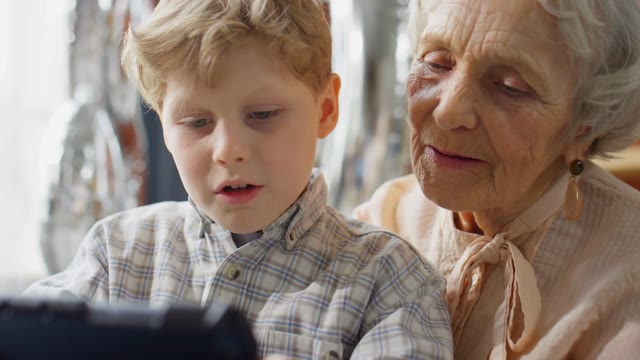 Grandma And Son Stock Footage: Royalty-Free Video Clips - Storyblocks