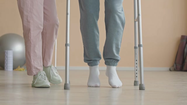 Hospital Patient Feet Walking Stock Footage: Royalty-Free Video Clips ...