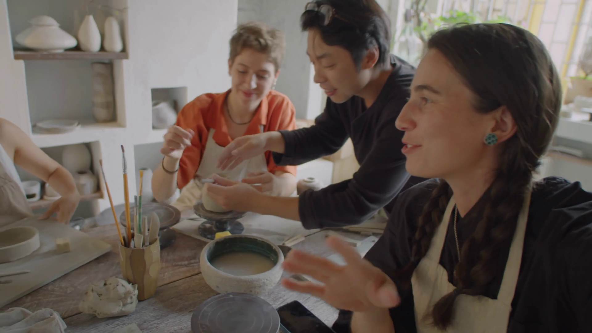 Pov Shot Of Young Cheerful Woman Looking At Stock Footage SBV-347673834 ...