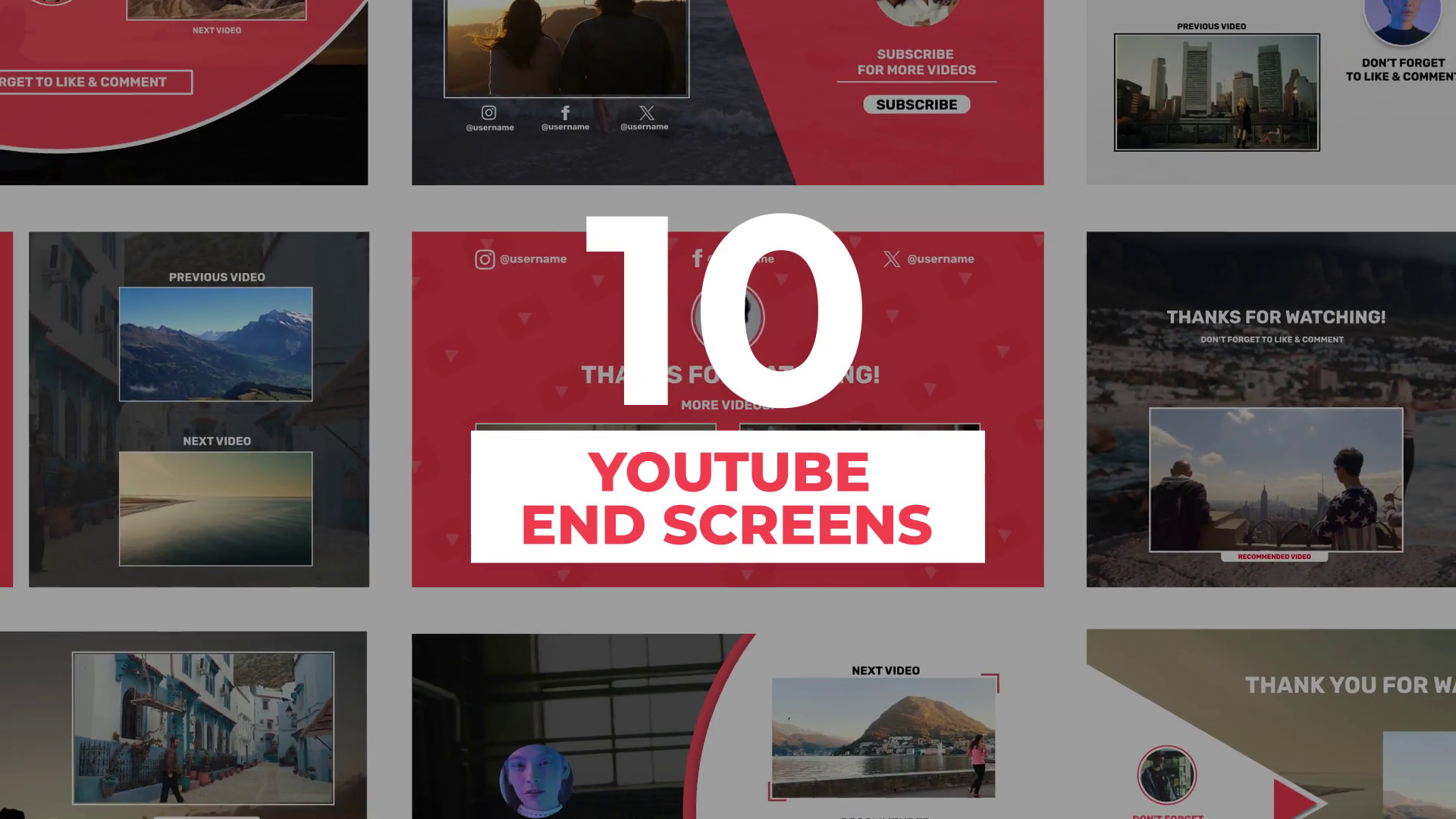 AE Template: End Screens Effects SBV-352900813 - Storyblocks