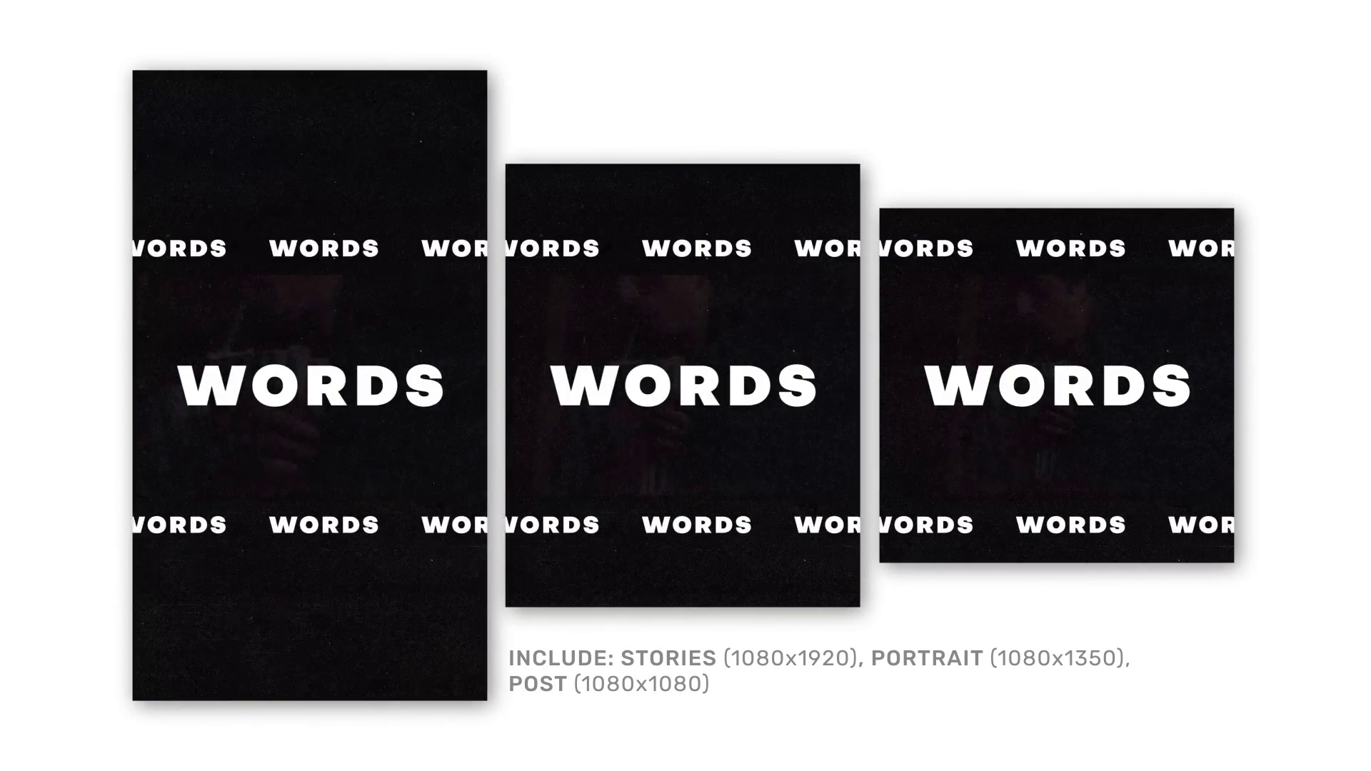 AE Template: Instagram Modern Typo Reel SBV-352927076 - Storyblocks