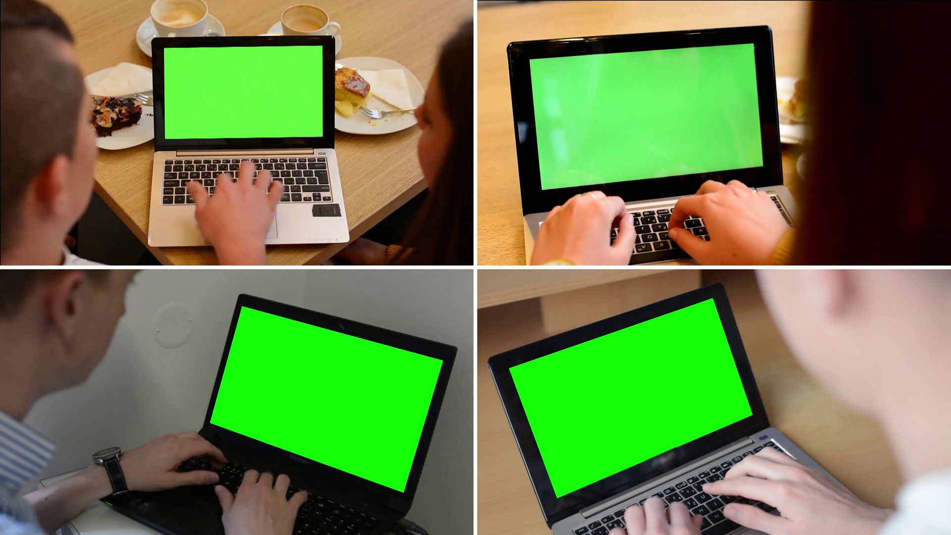 Montage (4 Videos) - Notebook Green Screen - Stock Footage SBV ...