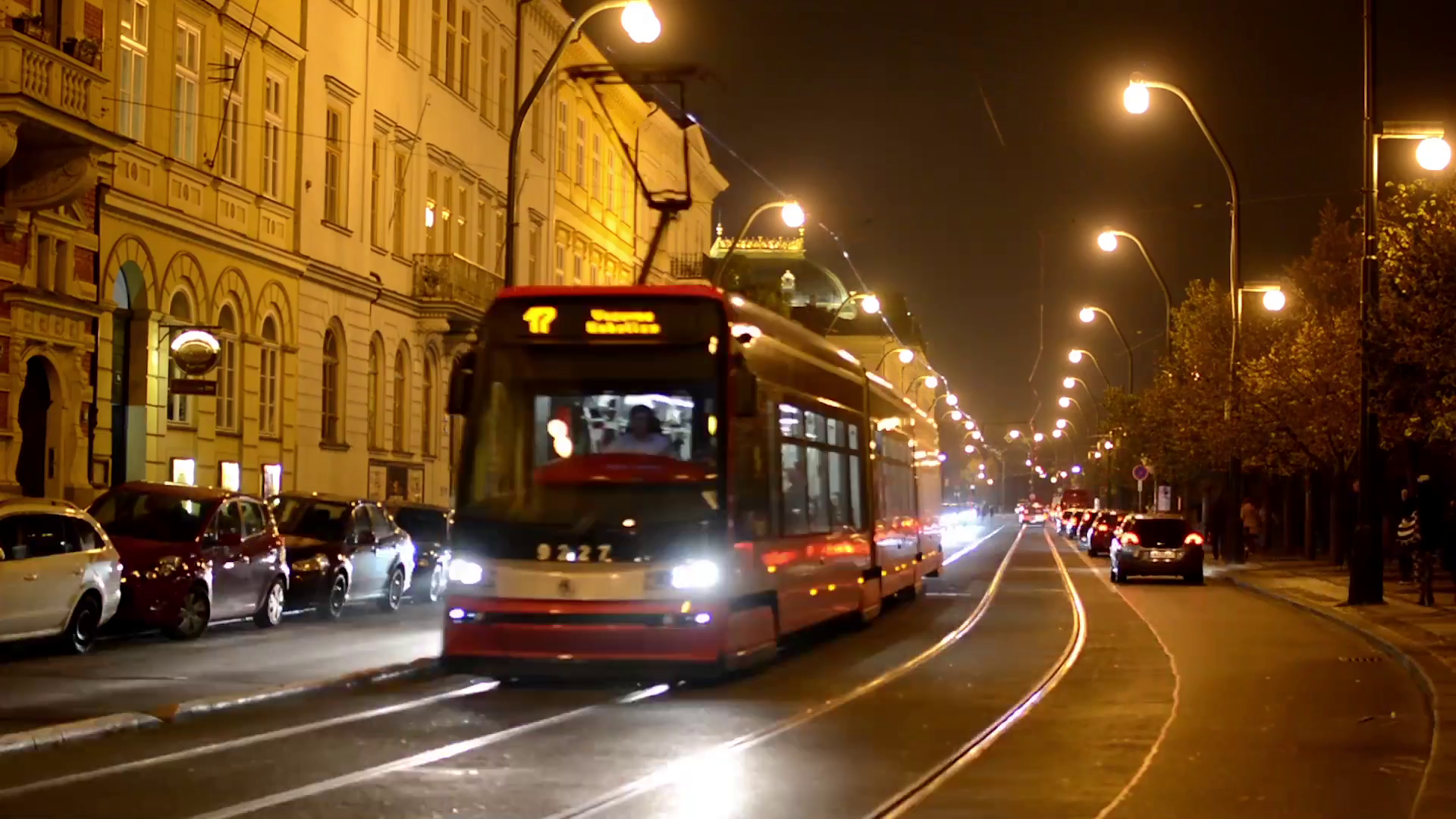 Night City - Night Urban Street With Cars Stock Footage SBV-311659727 ...
