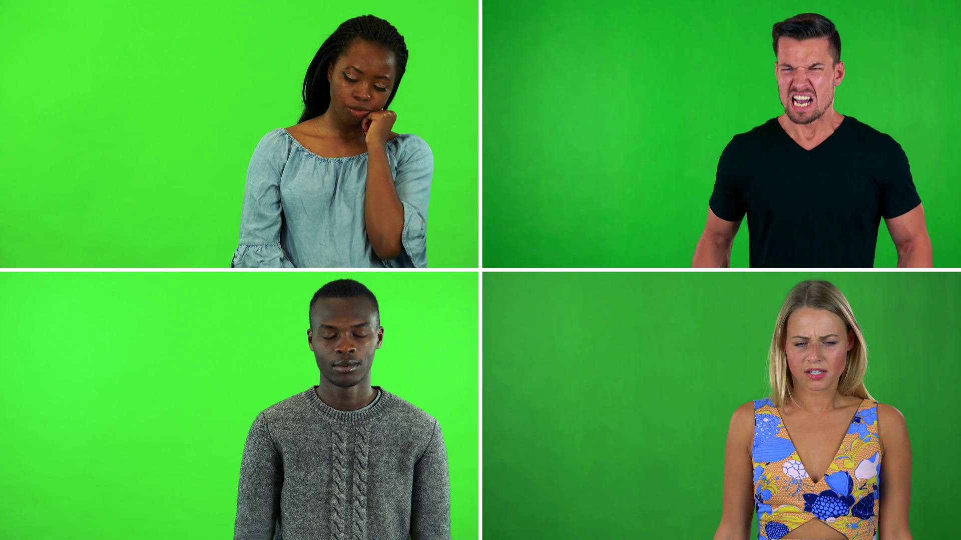 4k Compilation (montage) - Four People Act Stock Footage SBV-320899914 ...