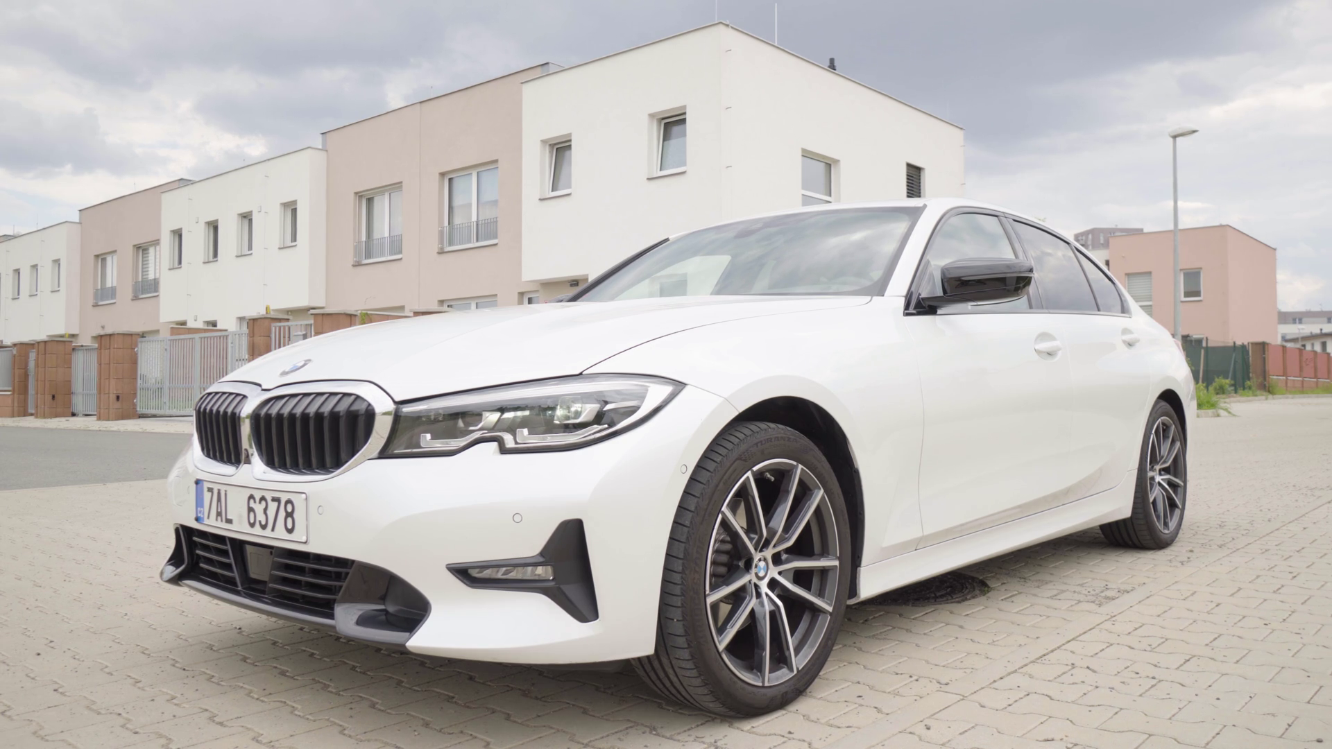 Exterior Of Modern Car Bmw 3 Series In Stock Footage SBV-338734461 ...