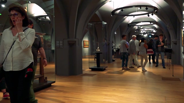 Walking Through Museum Stock Footage: Royalty-Free Video Clips ...