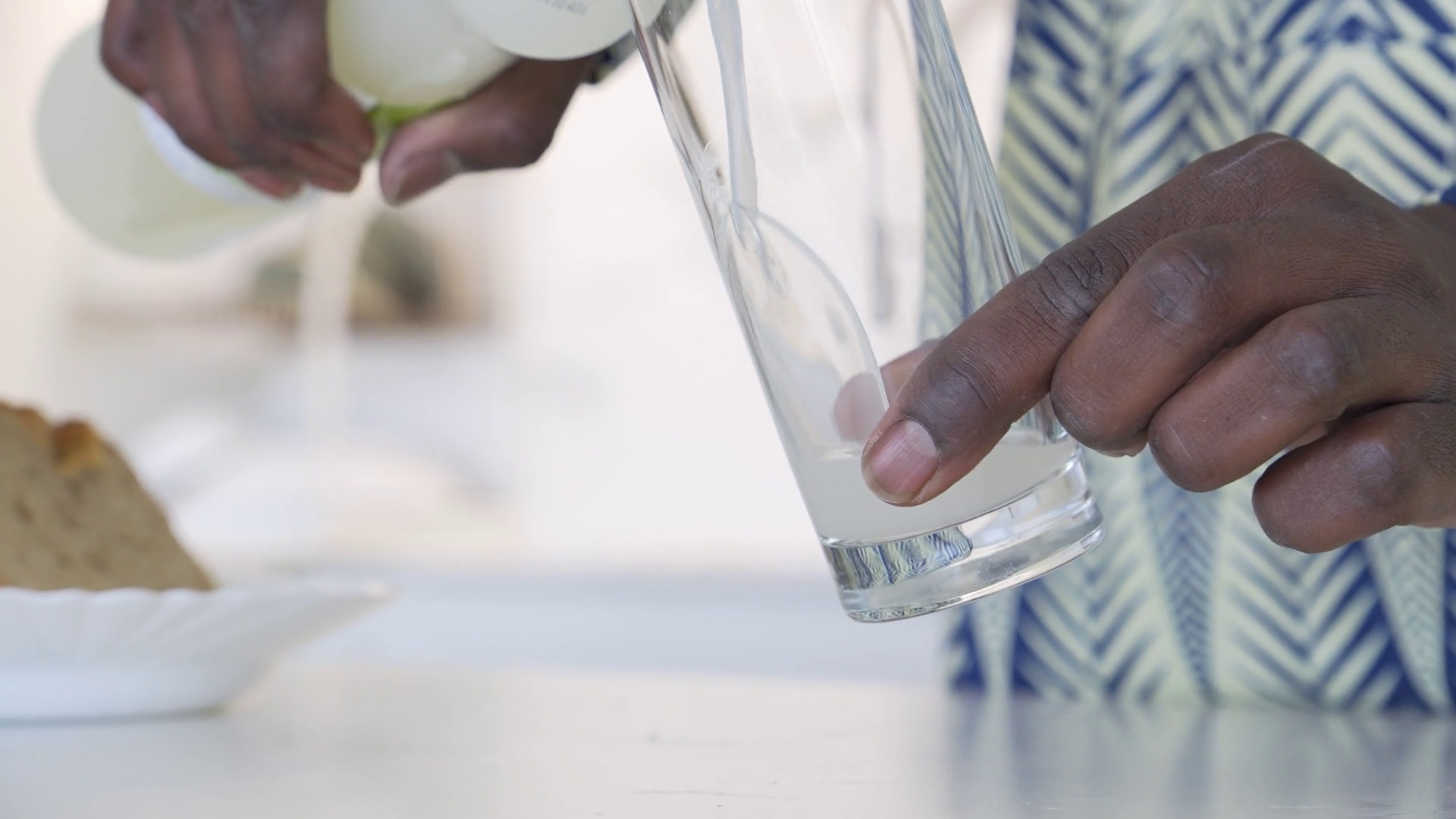 A Black Man Pours Lemon Juice Concentrate Stock Footage SBV-347727251 ...