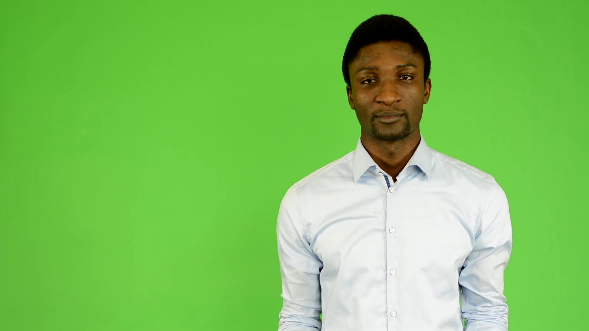 Young Handsome Black Man Talk - Green Screen Stock Footage SBV ...