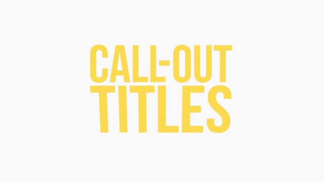 Call Out Titles Templates Royalty-Free - Storyblocks