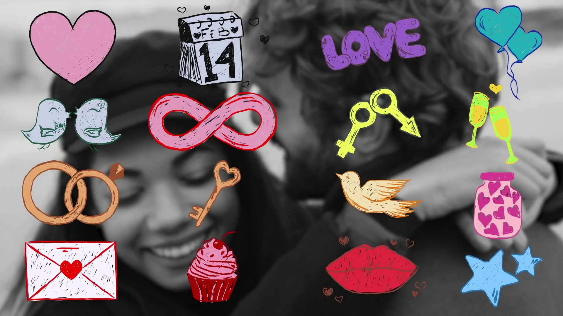 Premiere Pro: Love Elements Pack Template SBV-348791629 - Storyblocks