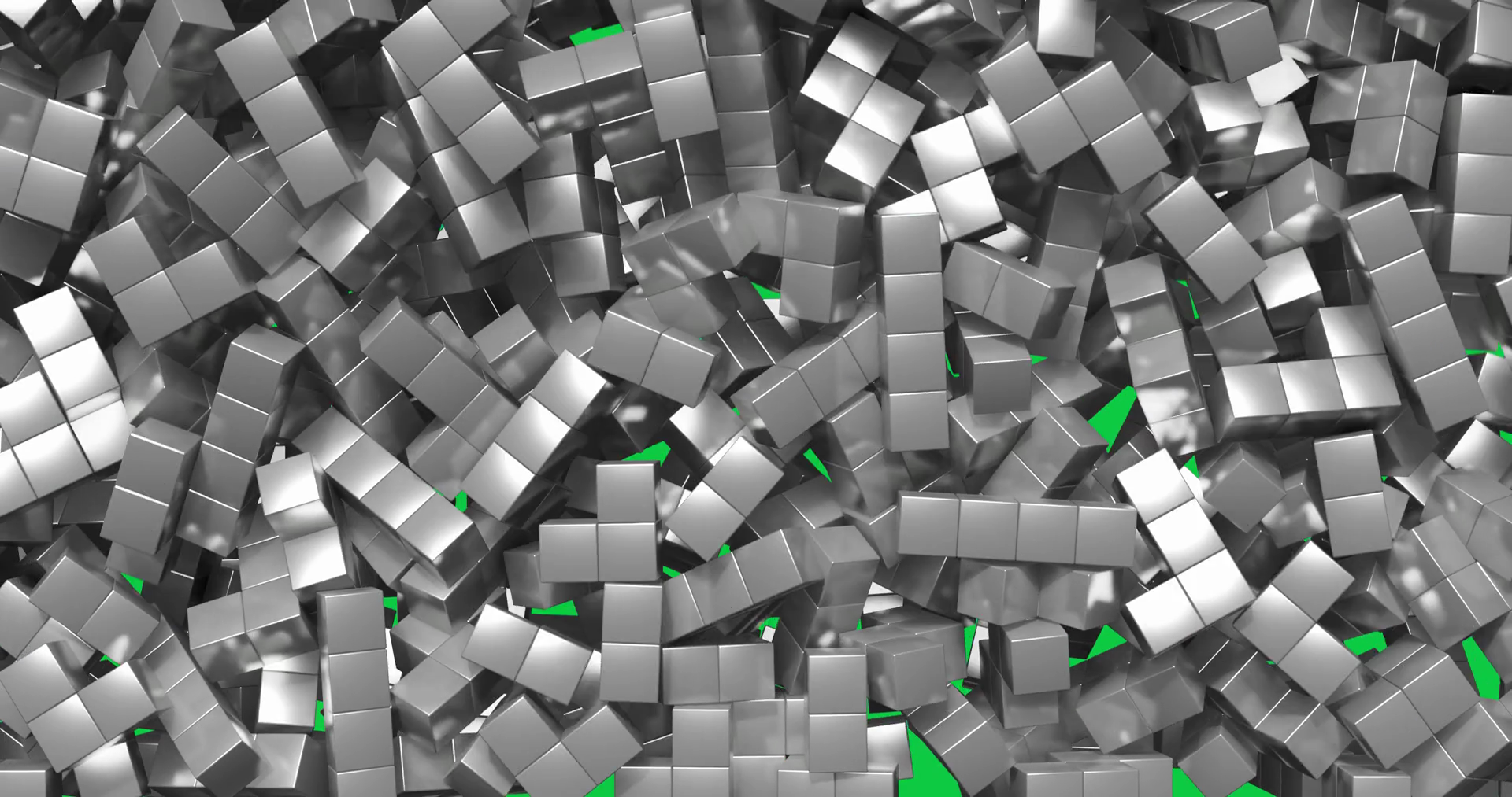 Falling Steel Gaming Blocks Figures Stock Footage SBV-352072849 ...