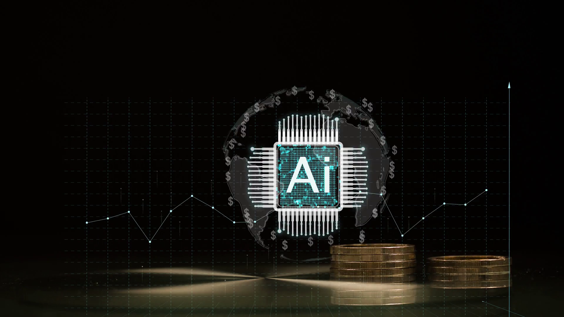 Coins Stack Increase Stop Motion With Ai Stock Footage SBV-348753099 ...