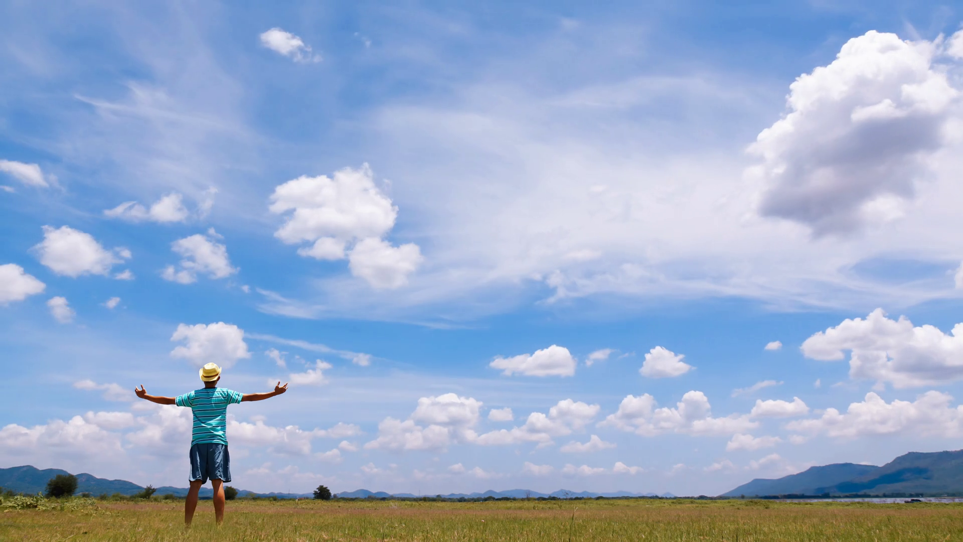 Cinemagraph Of Man Standing Cloud Sky Time Stock Footage SBV-335231034 ...