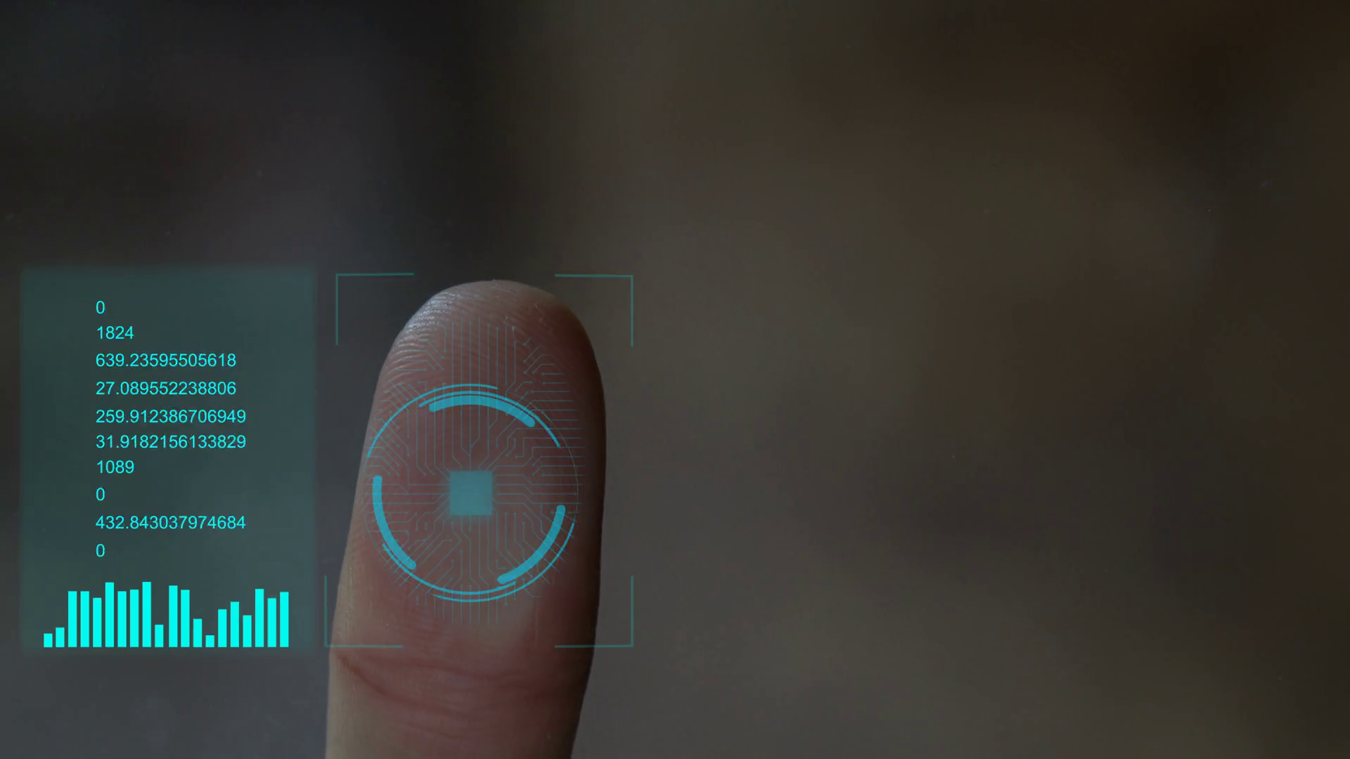 Fingerprint Scanning Futuristic Technology Stock Footage SBV-323650563 ...