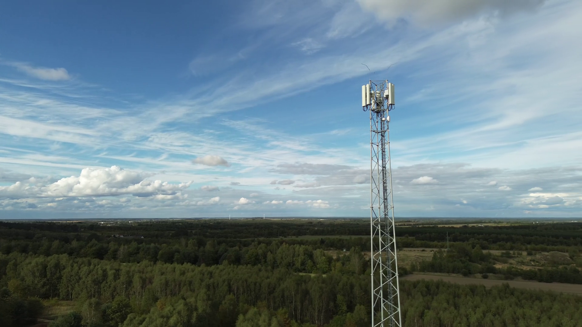 Cellular Tower In Rural Countryside With Stock Footage SBV-353207800 ...