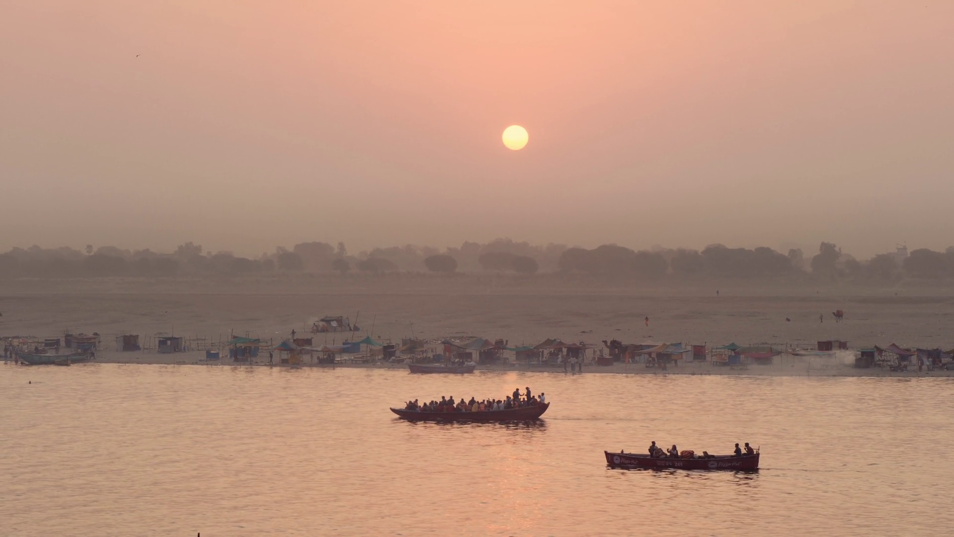 Varanasi India - November 2 2025: Silhouette Stock Footage SBV ...