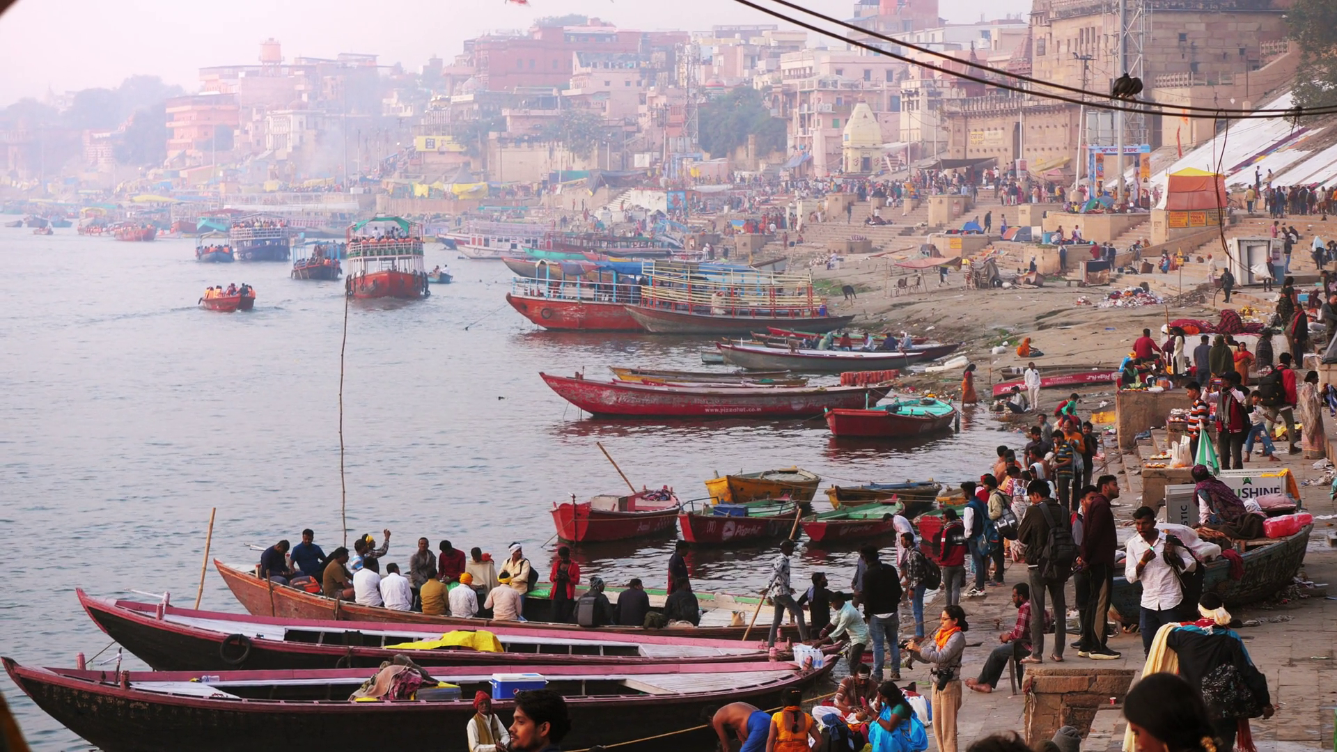 Varanasi Uttar Pradesh India - November 2 Stock Footage SBV-353211280 ...