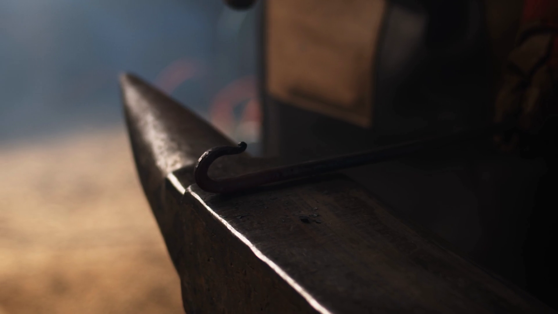 A Blacksmith Finishes Striking Piece Of Stock Footage SBV-347492472 ...