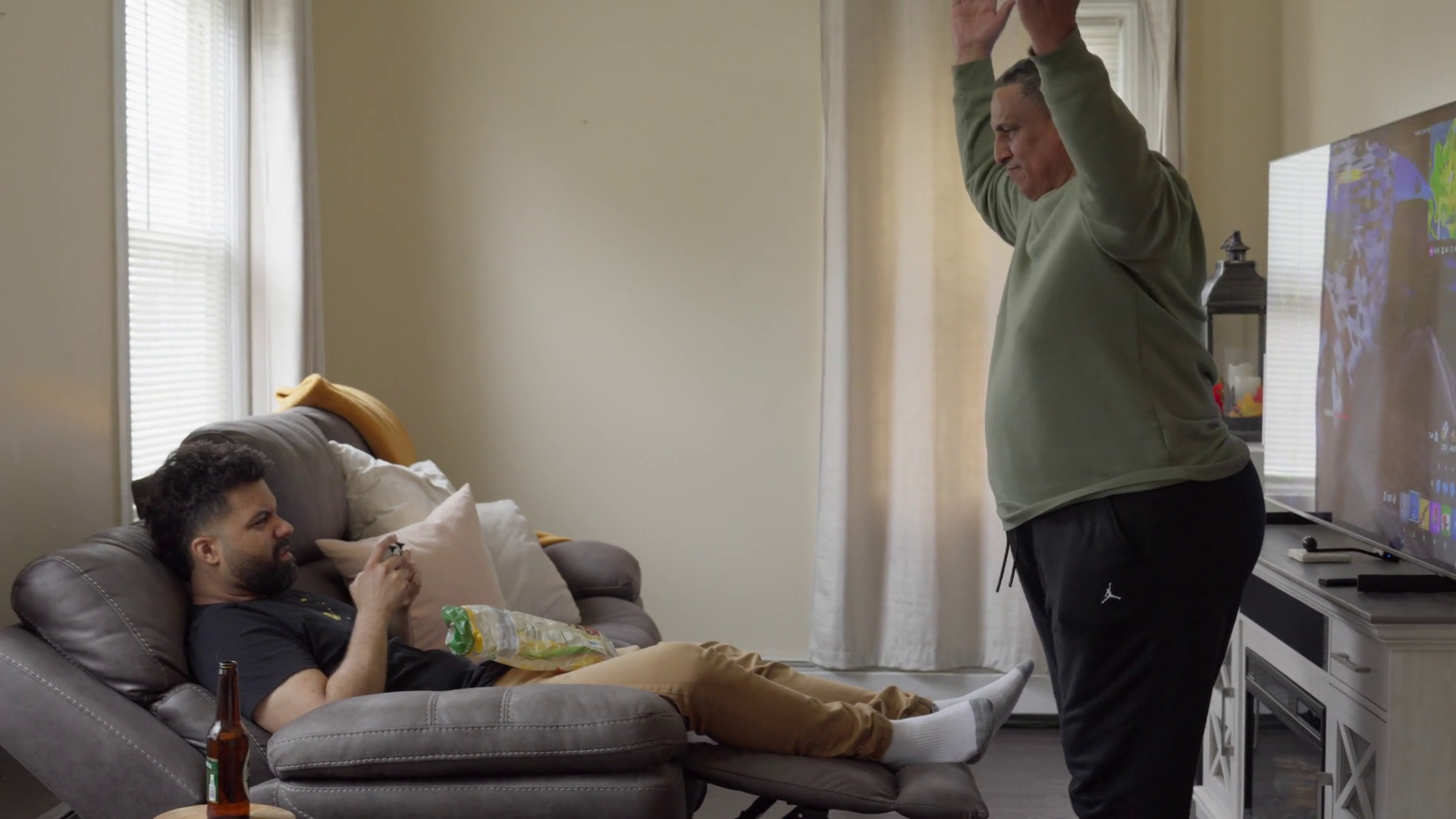 Handheld Shot Of Father Showing Disapproval Stock Footage SBV-352241052 ...