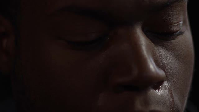 Black Man Cry Stock Footage: Royalty-Free Video Clips - Storyblocks
