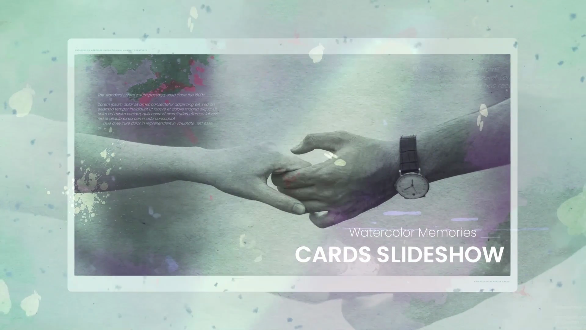 AE Template: Watercolor Memories Cards Slideshow SBV-353889976 ...
