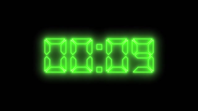 60 Second Countdown Clock Stock Footage: Royalty-Free Video Clips ...