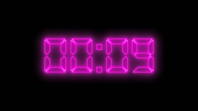 Digital Countdown Clock Stock Footage: Royalty-Free Video Clips ...